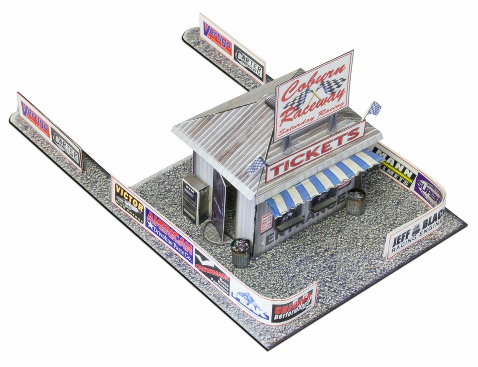 1/32 Slot Car Ticket & Gate Entrance Fit Carrera, Scalextric ...