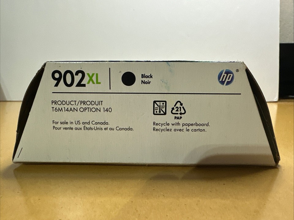 HP GENUINE 902XL BLACK INK OFFICEJET PRO 6958 6962 6954 6968 6975 6978 ...