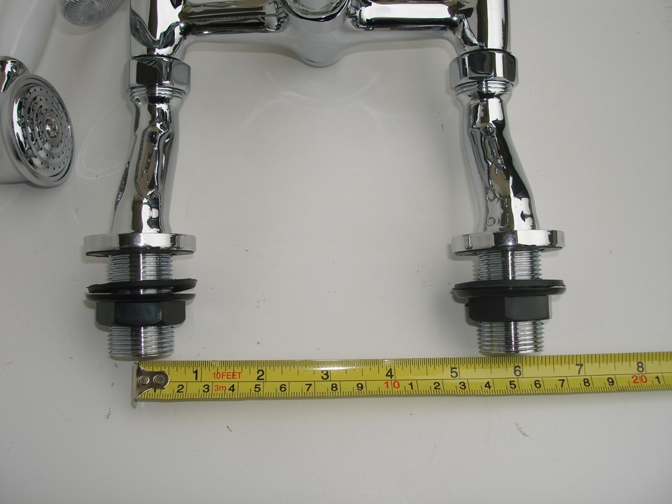 Wall Mounting Extension Legs for Bath Shower Mixer, enables fitting 80 ...