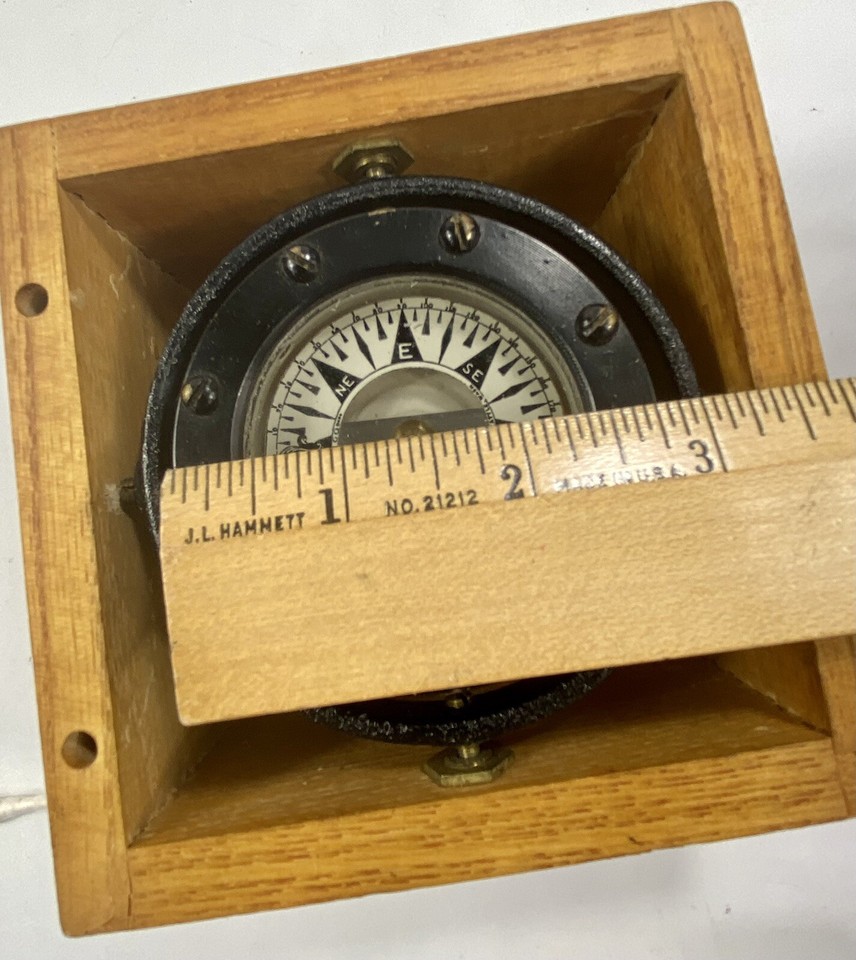 Vintage Maritime DIRIGO E. M. Sherman Nautical Sailing Ship Compass in ...