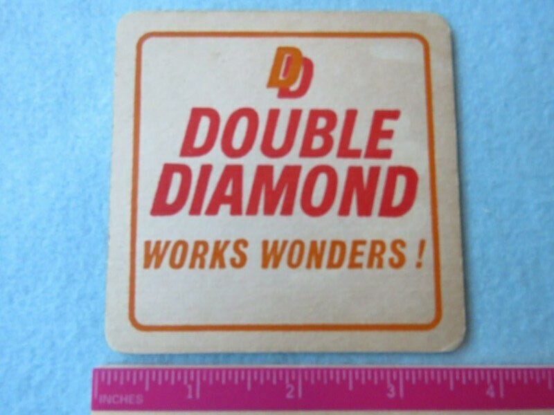 Vintage Brewery Pub COASTER: DOUBLE DIAMOND Burton Ale "Only Here For ...