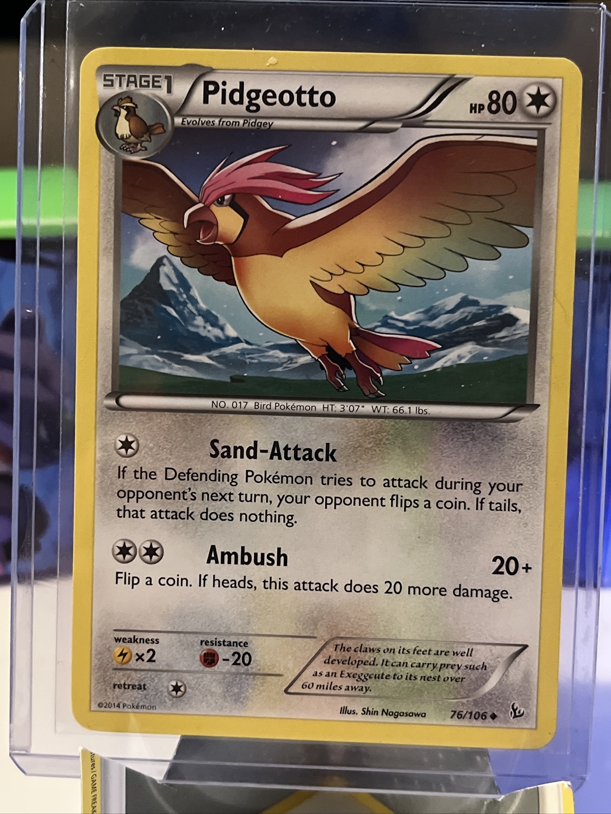 Pidgeotto #76/106 XY FLASHFIRE Uncommon Pokemon Card NM | eBay