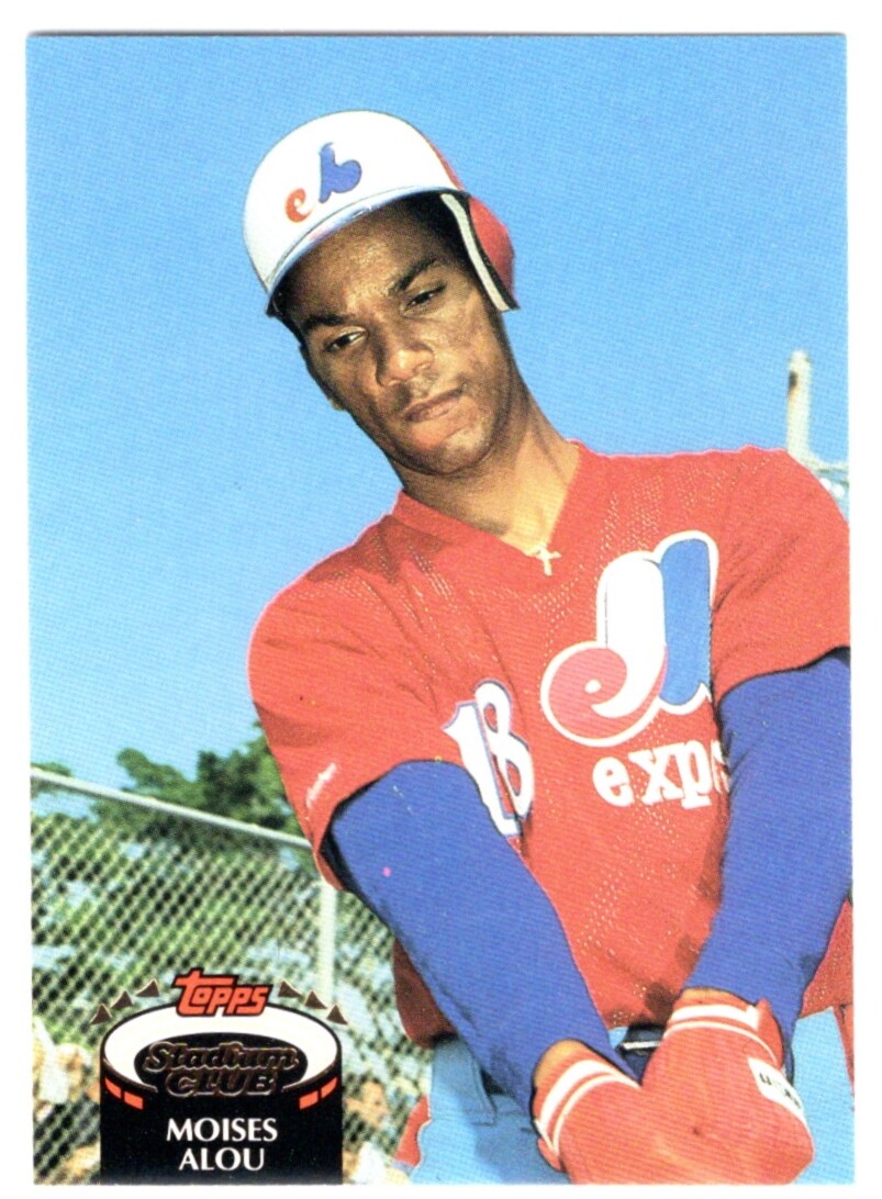 MOISES ALOU EXPOS 1992 TOPPS STADIUM CLUB #519 | eBay