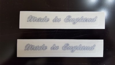 MADE IN ENGLAND STICKERS, SILVER | eBay