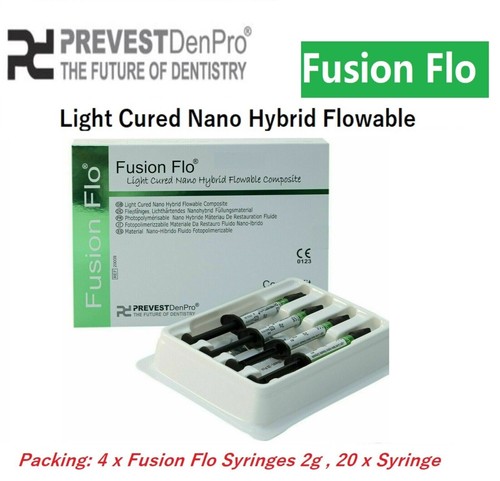 Denpro Fusion Flo Light Cured Nano-Hybrid Flowable Comp Kit (Free-Fast ...