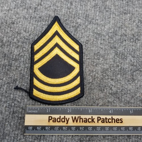 US Army Master Sergeant Patch Single Black Gold | eBay