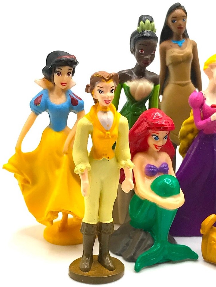 DISNEY PRINCESS Figure Play Set PVC TOY Ariel MULAN Jasmine RAPUNZEL ...