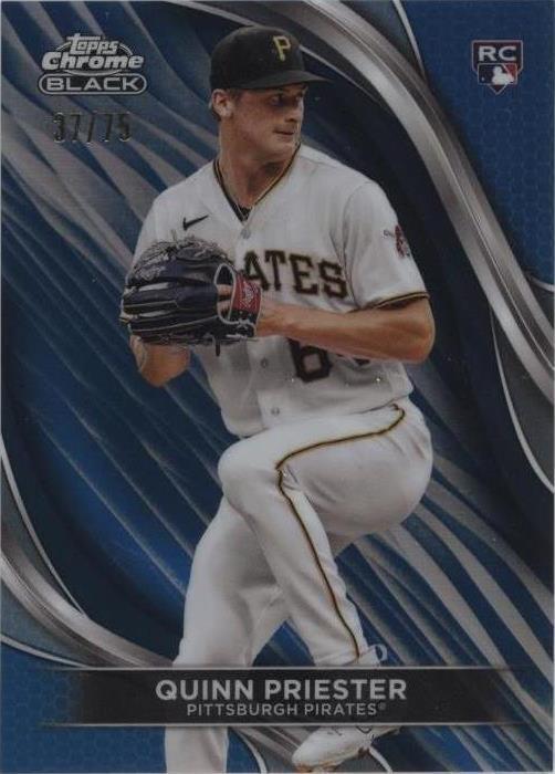 2024 Topps Chrome Black - Quinn Priester #55 Blue Refractor /75 (RC ...