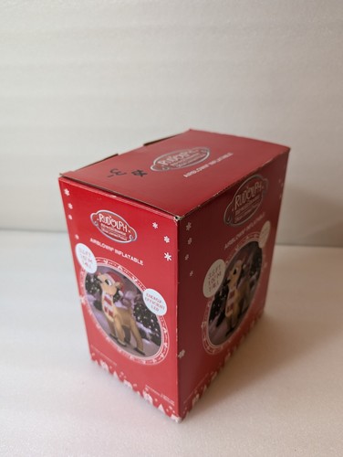 42" Inflatable Airblown Standing Rudolph Reindeer Open Box Christmas ...