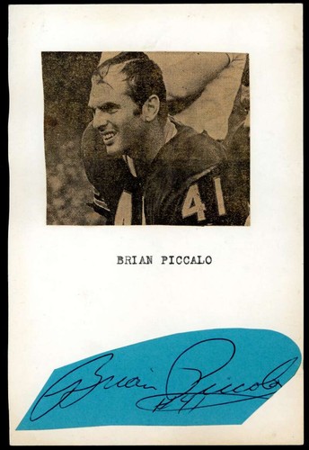 Brian Piccolo JSA Loa Signed 4x6 Index Card Cut Rare Autograph | eBay