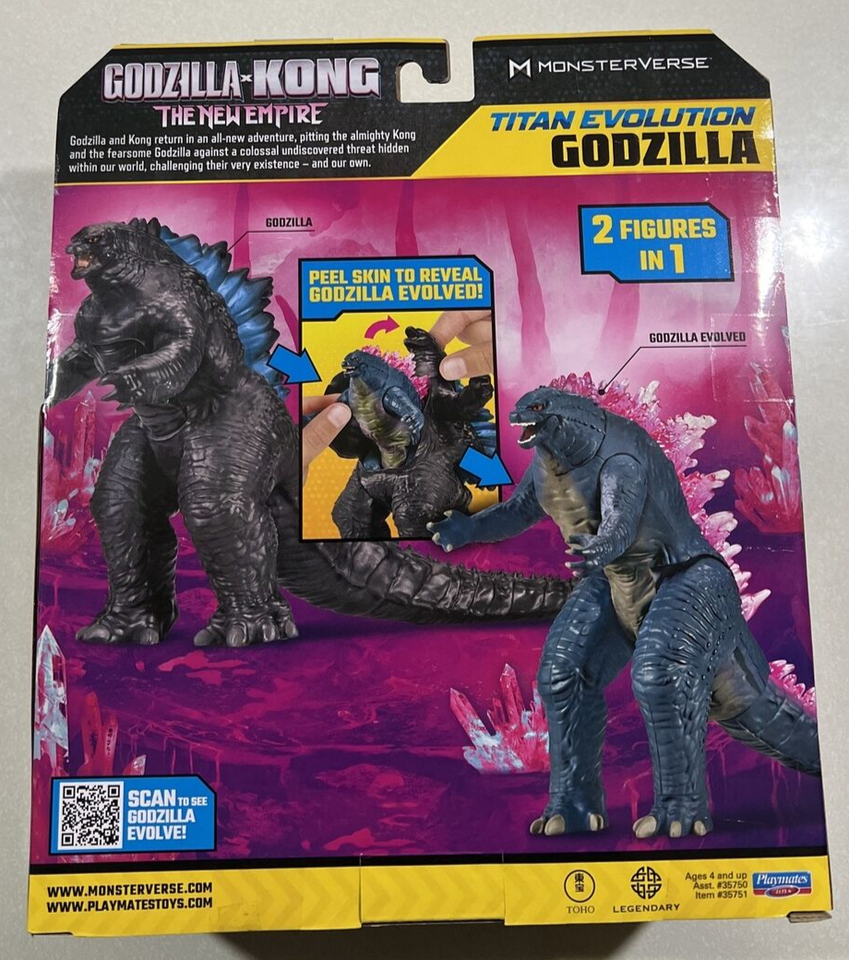 NEW 2024 Playmates Godzilla x Kong The New Empire Godzilla TITAN ...