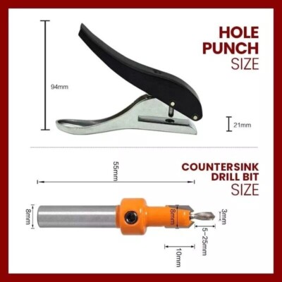 Punching Tool 8MM Hole Edge Banding Punching Pliers Screw Hole Hat ...