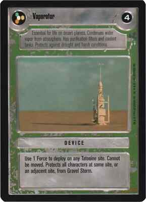 Vaporator (Premiere-Limited) | Decipher Star Wars CCG | NM/LP | eBay