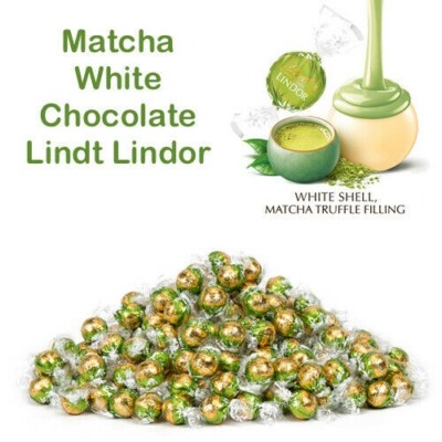 12 x Lindt Lindor Matcha White Chocolate Truffles Ltd Edition Matcha ...