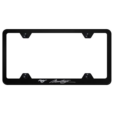 Ford Mustang Laser Etched Script Wide Body License Plate Frame | eBay