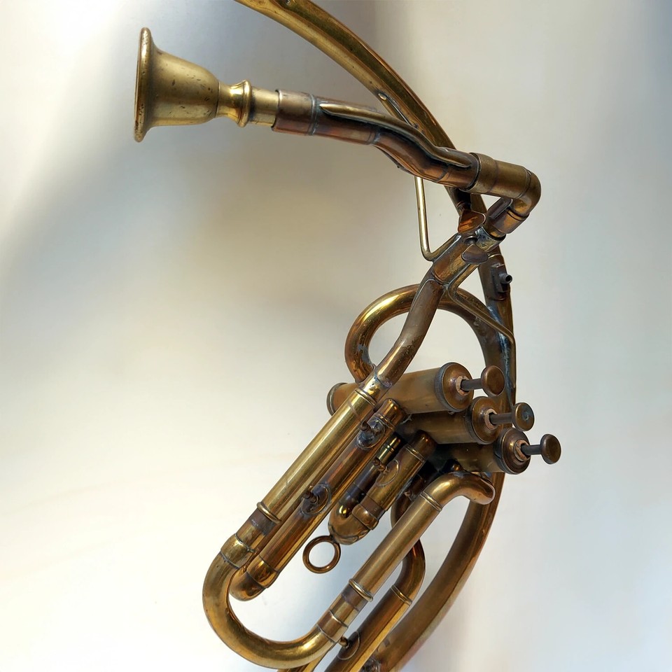 Antique GAUTROT BREVETE Helicon - Rare, French Wind Instrument from ...