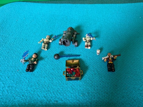 Mega Bloks Pyrates Pirates Figures Minifigs skeleton Weapon Cannon ...