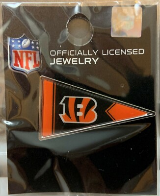 CINCINNATI BENGALS PENNANT LOGO LAPEL COLLECTOR PIN NEW WINCRAFT | eBay
