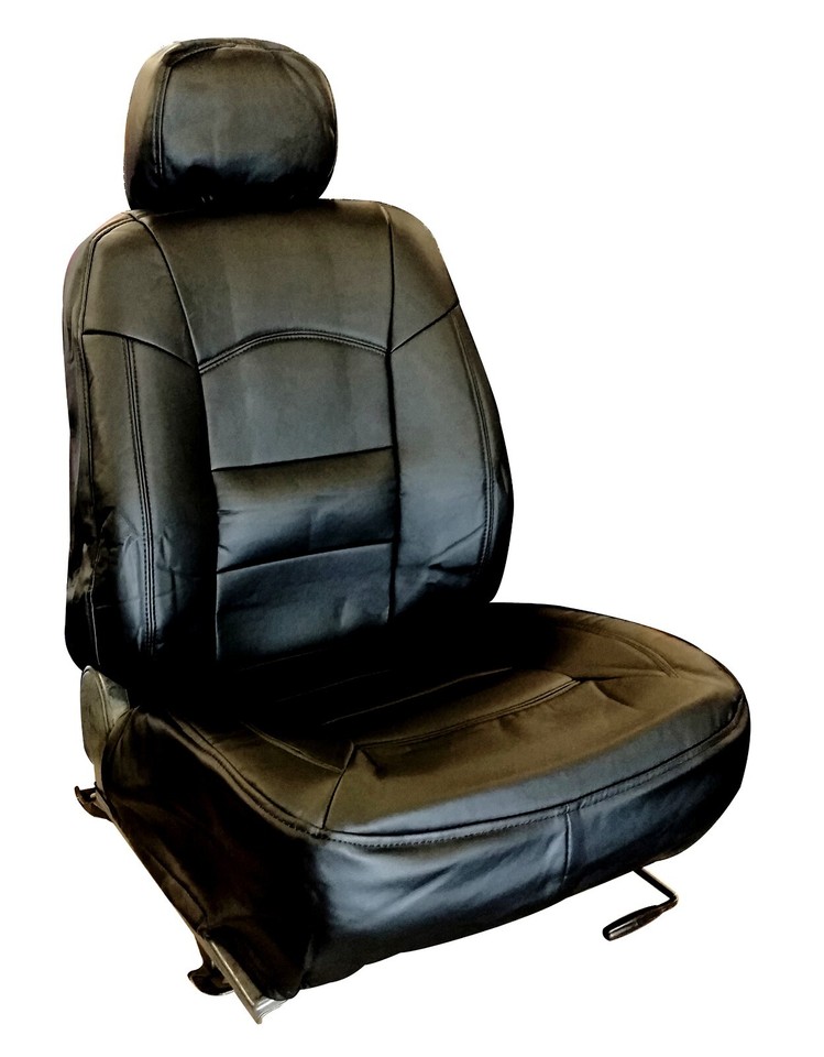 Car Truck Universal Fit Faux Leather Black Low Back Front Seat Covers ...