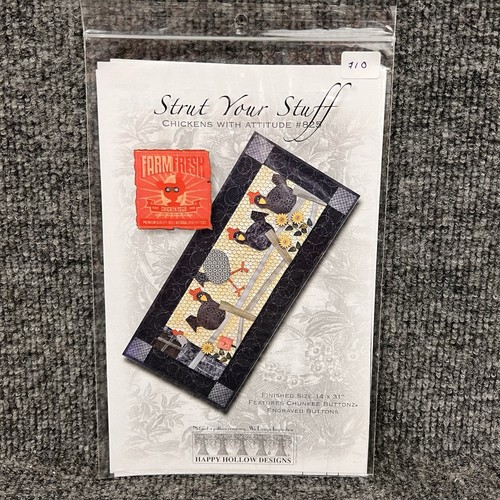 Strut Your Stuff Chickens With Attitude Happy Hollow Designs Quilt ...