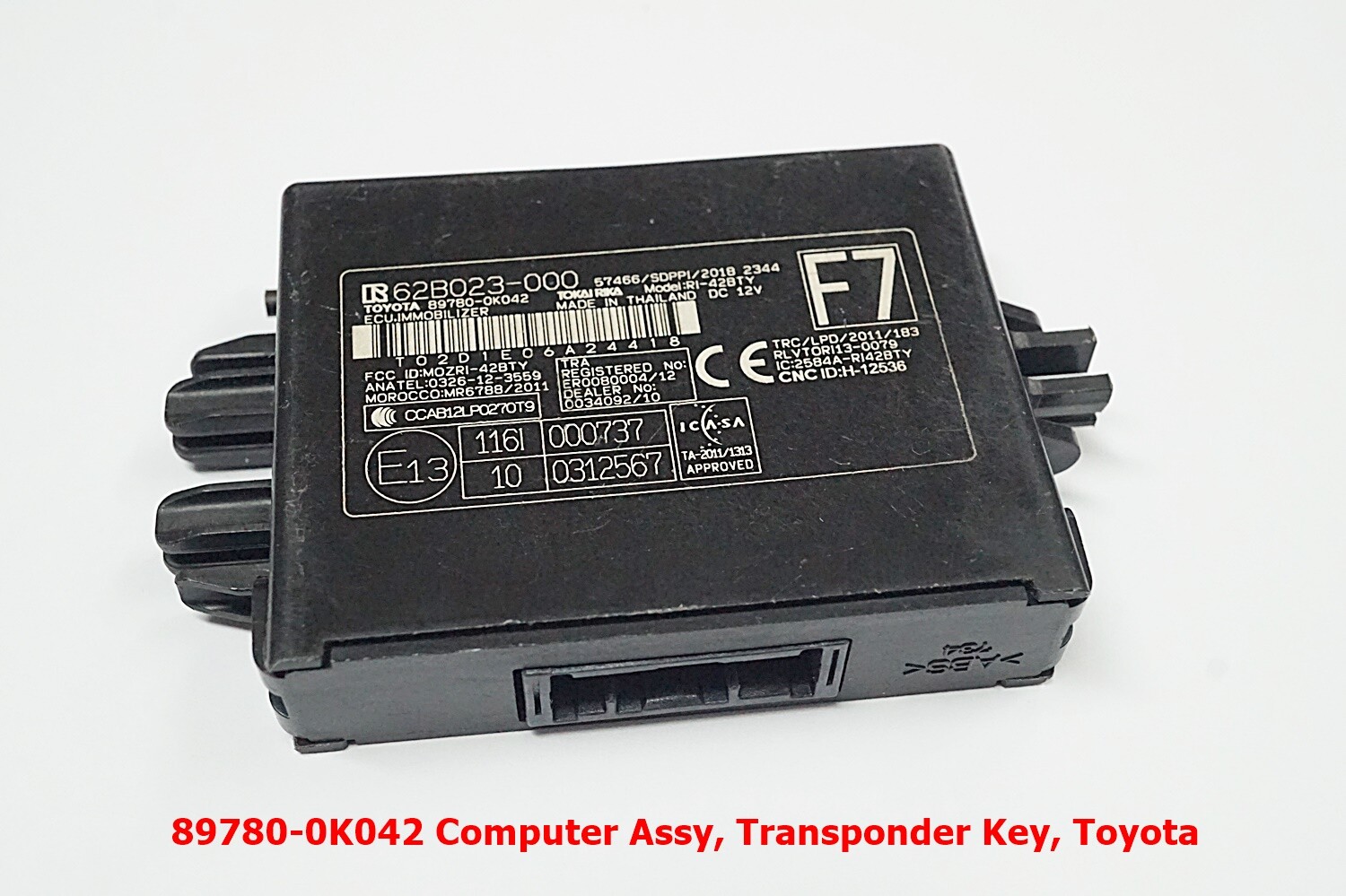 Genuine 2016 & up Toyota Fortuner VRZ Innova ECU Immobilizer 89780-0K042 OEM for sale online | eBay