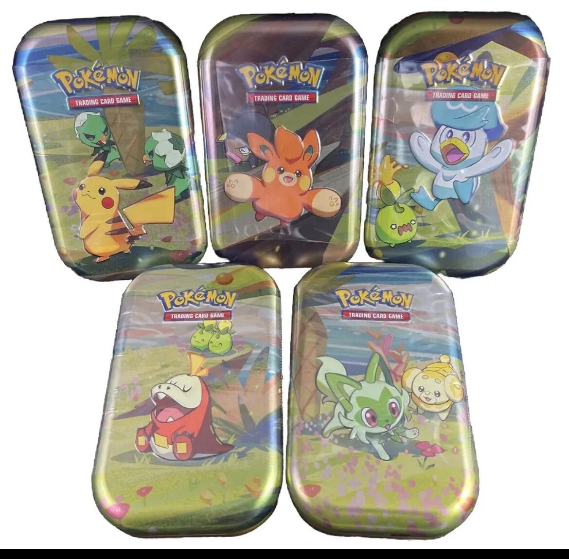 Pokémon TCG: Paldea Friends Mini Tin X5 Full Set of 5 Tins | eBay
