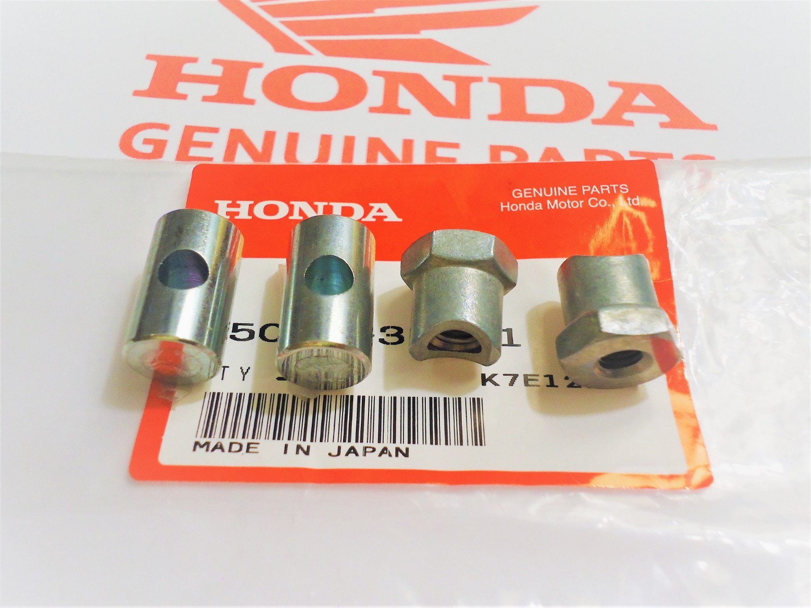 HONDA FRONT & REAR BRAKE ADJUSTER JOINT (COLLAR) & NUT CT70 SL70 XL70 ...