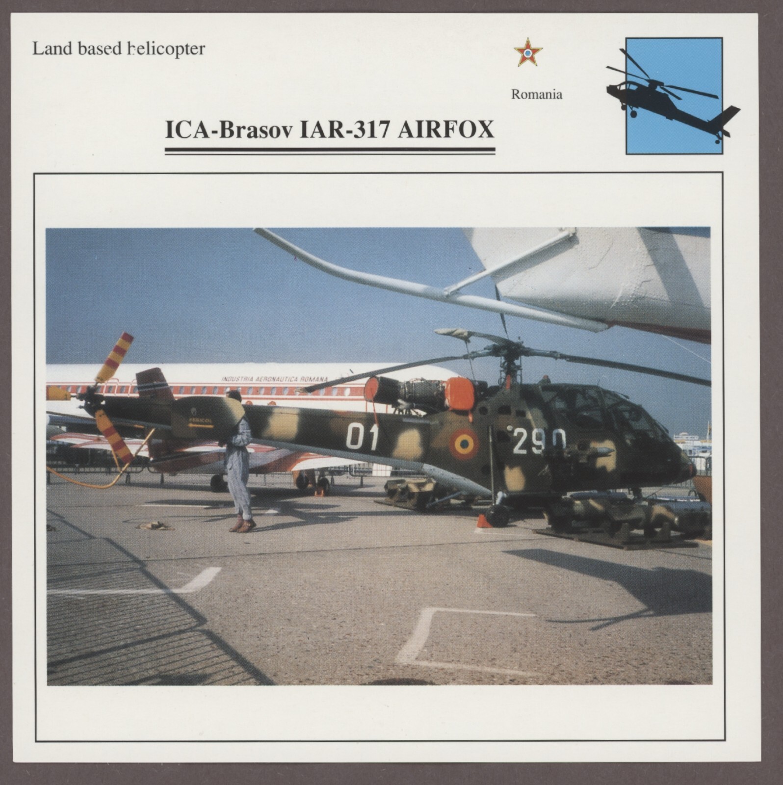 ICA Brasov IAR-317 Airfox Edito Service Warplane Air Military Card ...