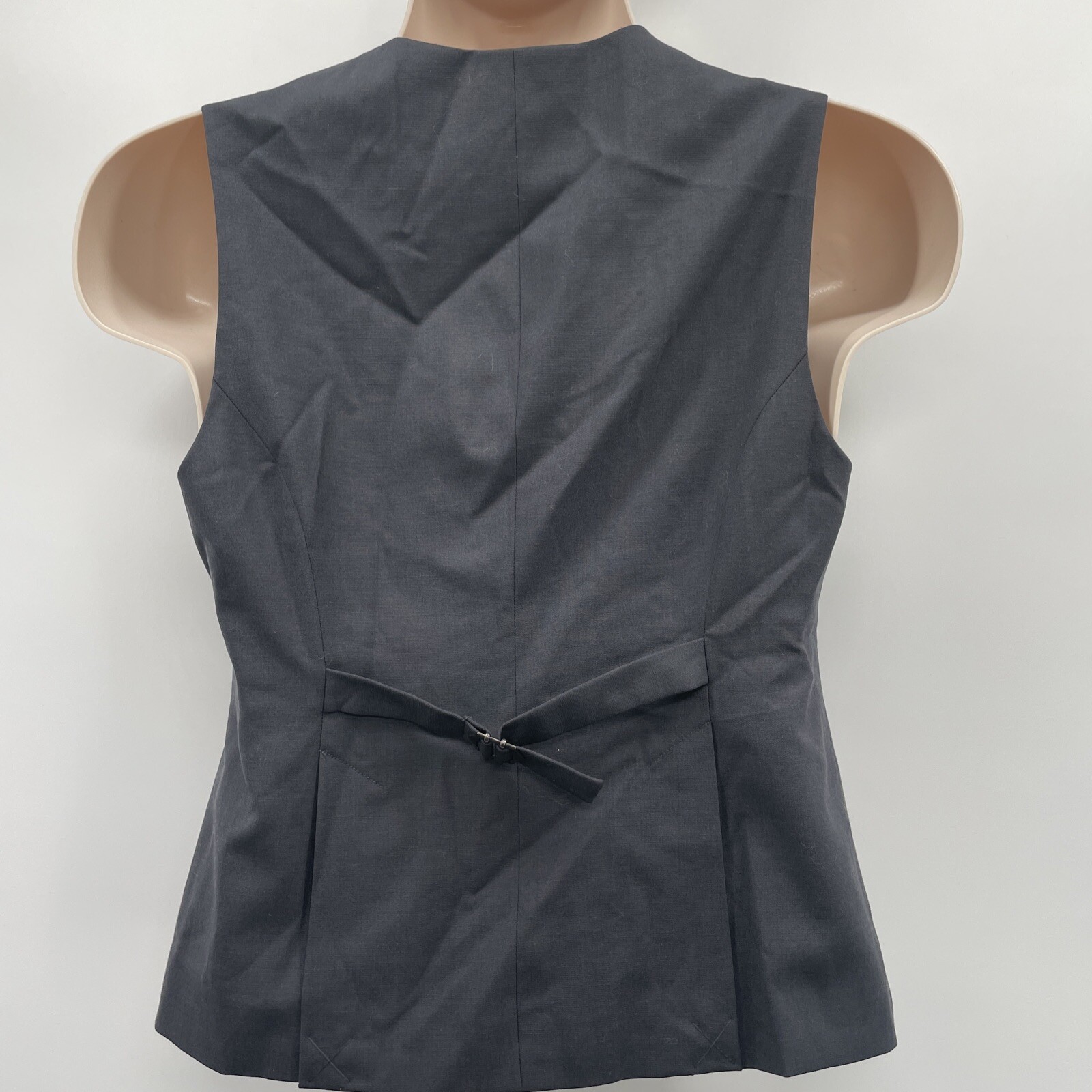 Cintas Flight Attendant 4 Button Black Sleeveless Adj… - Gem