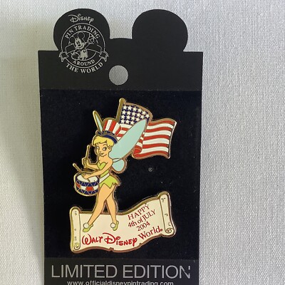 Tinker Bell Patriotic LE 4th of July Official WDW Pin, Limited to 2000 ...