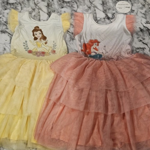 Little Sleepies Disney Princess Dress Bundle Belle Ariel Tiana Size 10 ...