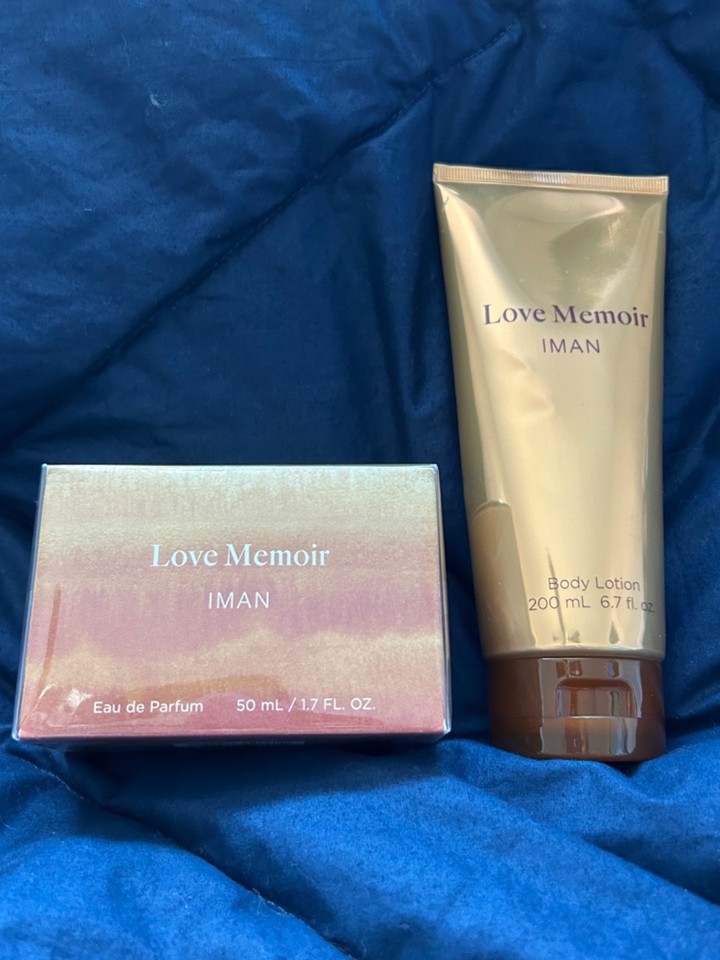 Iman Love Memoir Set - 1.7oz Perfume and 6.7oz Body Lotion - Brand New ...