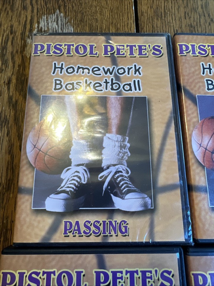 4 Pistol Pete Homework Basketball Training DVDs Pete Maravich ...