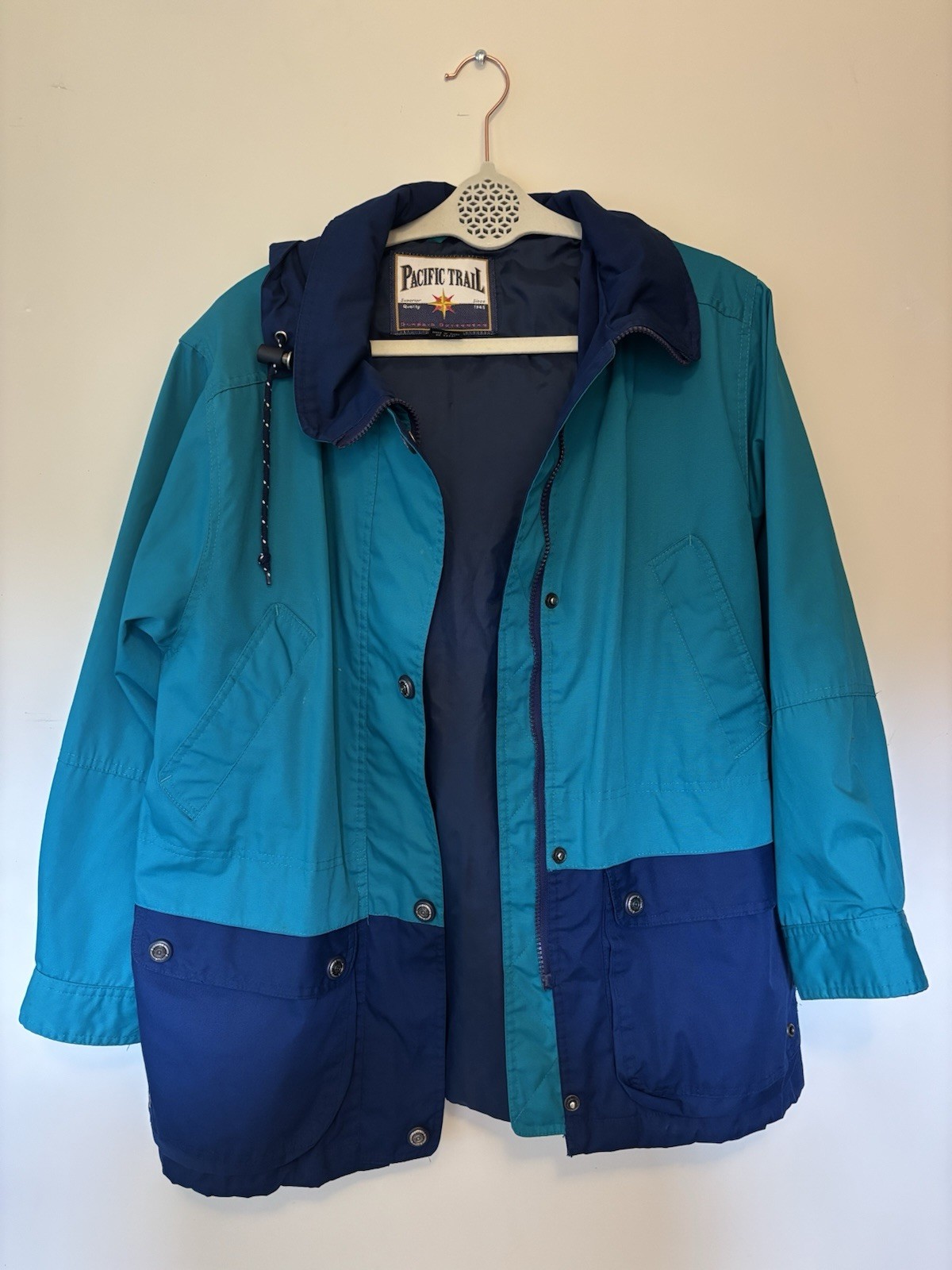 Pacific Trail Vintage Outdoor Jacket, Teal And Blue, … - Gem
