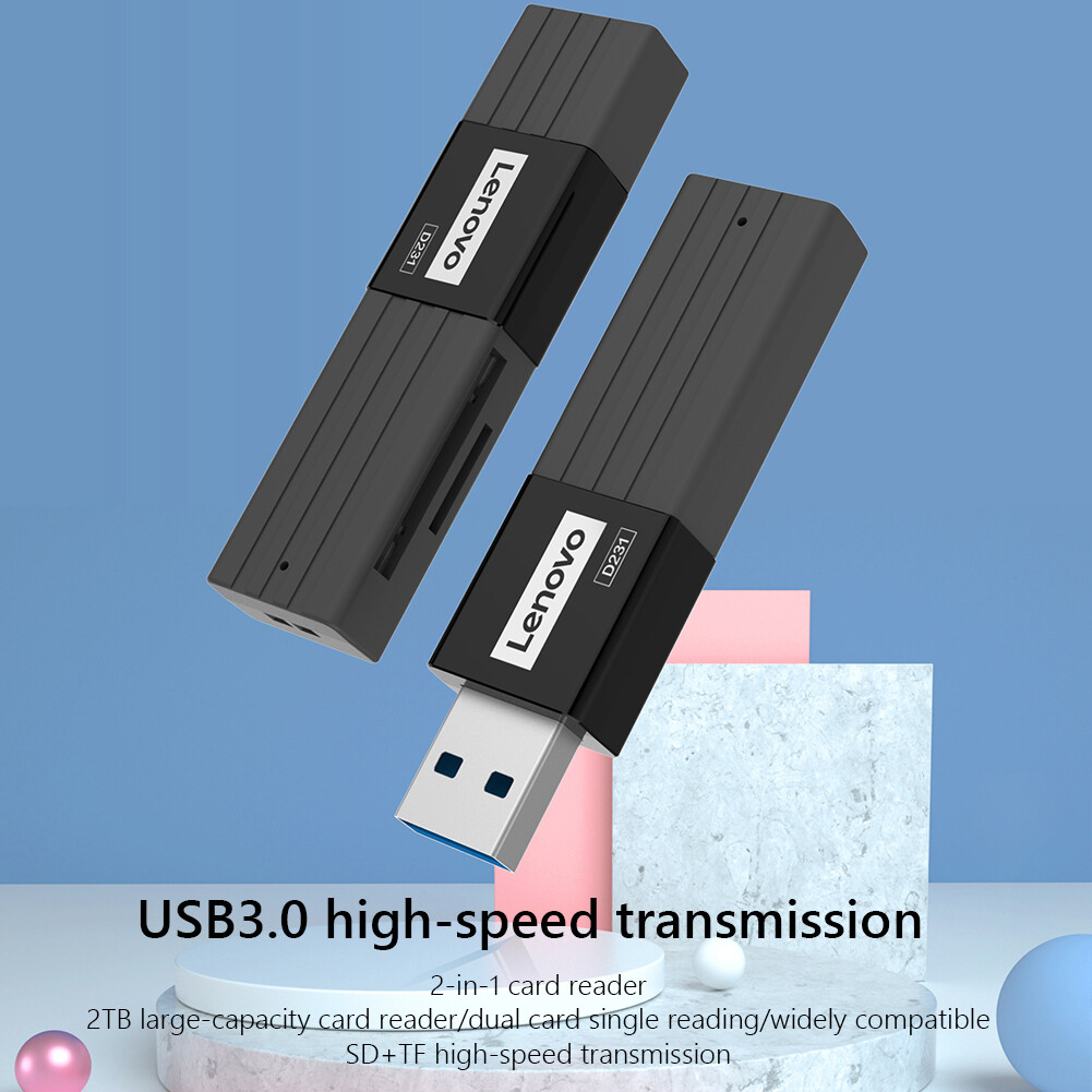 Lenovo D221/D231 USB2.0/USB3.0 PC Memory Card Reader 480Mbps/5Gbps 2TB ...