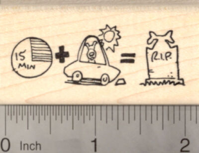 Hot Car Reminder Rubber Stamp, Animal Welfare, Dog or Pet E22114 WM ...