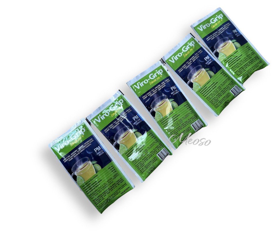 VIROGRIP TE LIMON PM NIGHT Flu cough Flu Nasal Congestion Fever ...