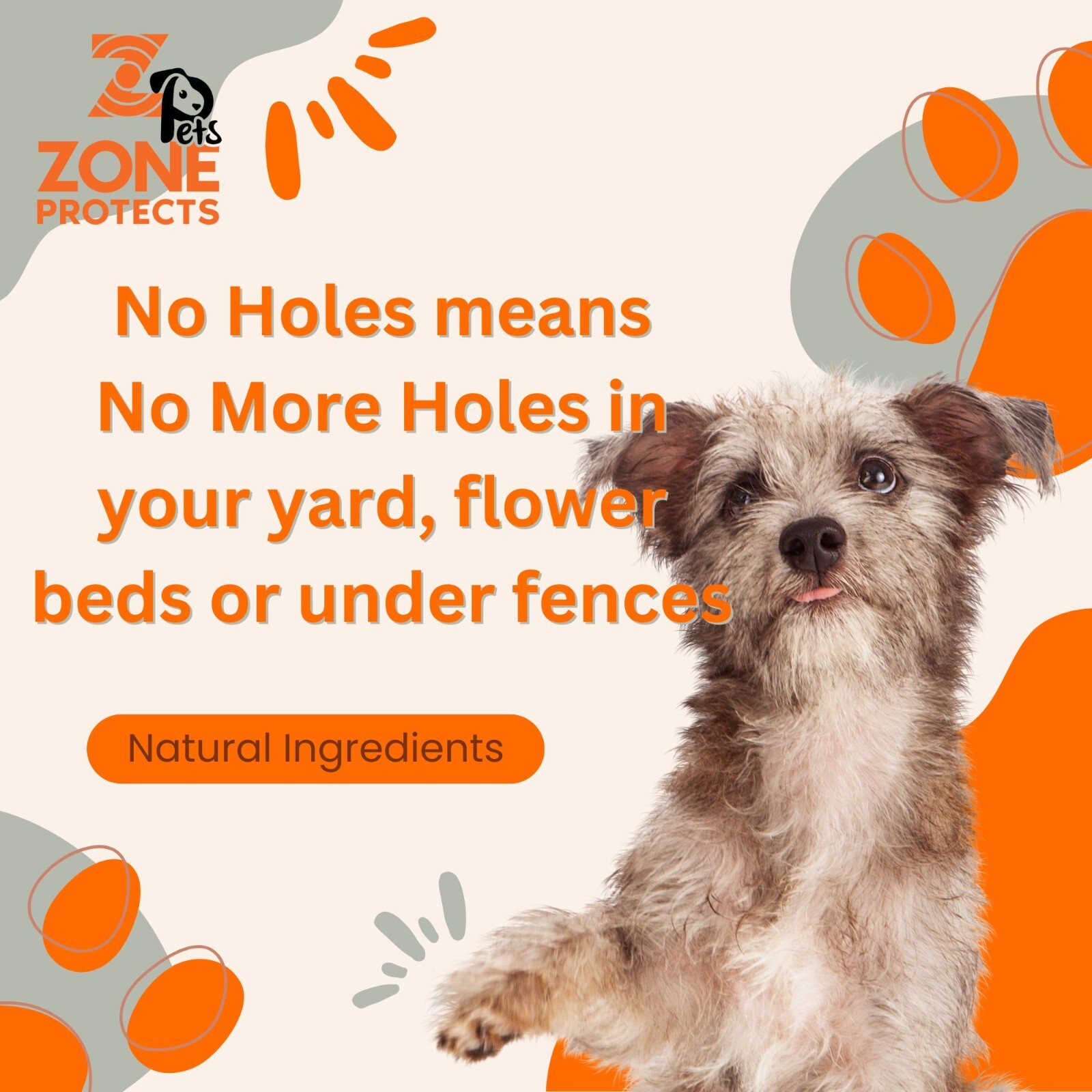 Zone Protects No Holes 32oz spray, stops dogs digging in yard/garden | eBay
