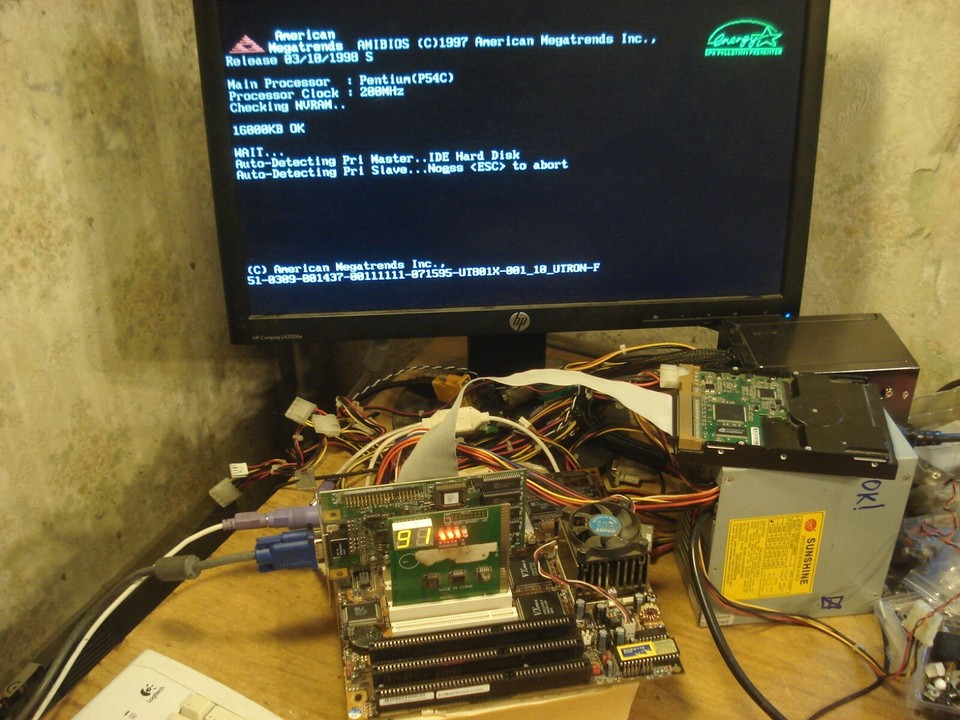 Motherboard M558 + CPU Intel 200Mh + RAM 16Mb , Socket 7 | eBay