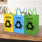 Recycle Carry Bags Recycling Organizer Reusable Waste Bin Sack Handles ...