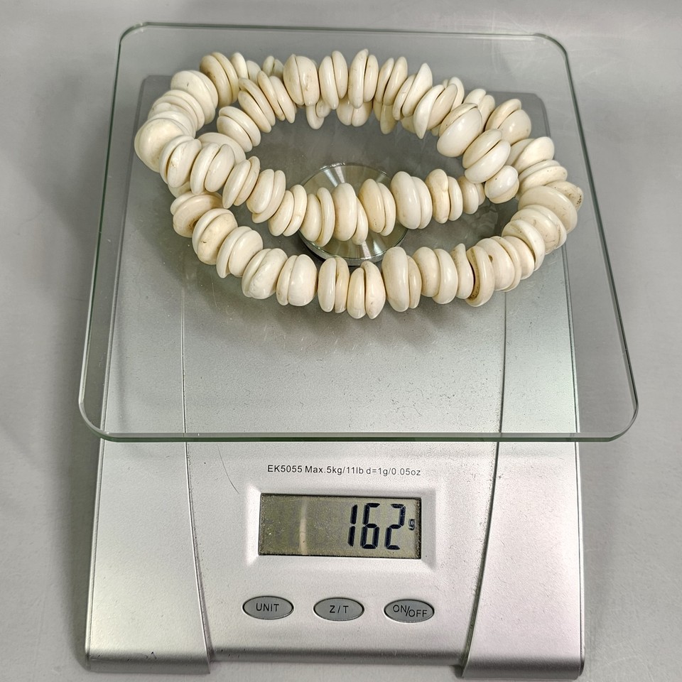 Vintage Puka Shell Necklace Large 16mm 20" 162g | eBay