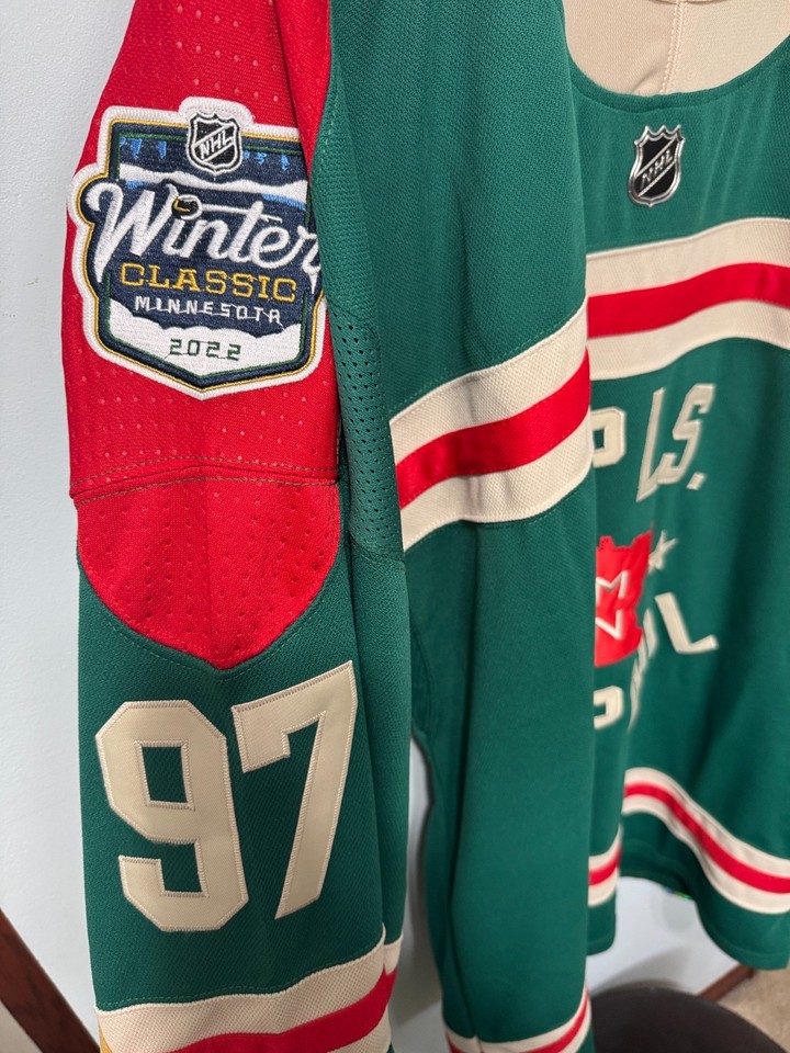 Kiril Kaprizov Winter Classic 2022 Minnesota Wild Adidas Jersey Size 56 ...