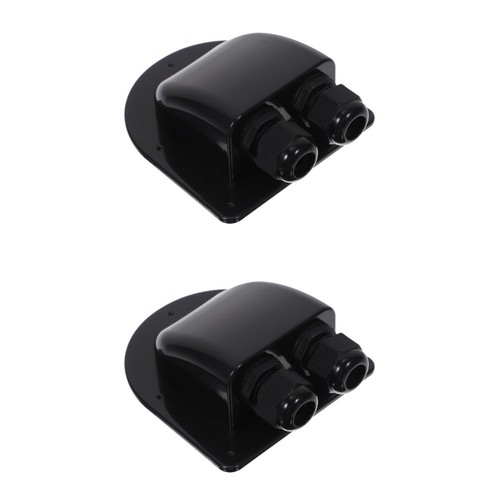 2 Count Photovoltaic Junction Box Rv Roof Cable Entry Waterproof Pass ...