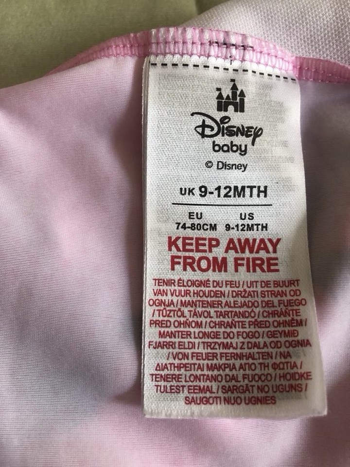 Baby Girl 9-12 months Disney Minnie Mouse Pink One Piece Swimming Suit ...