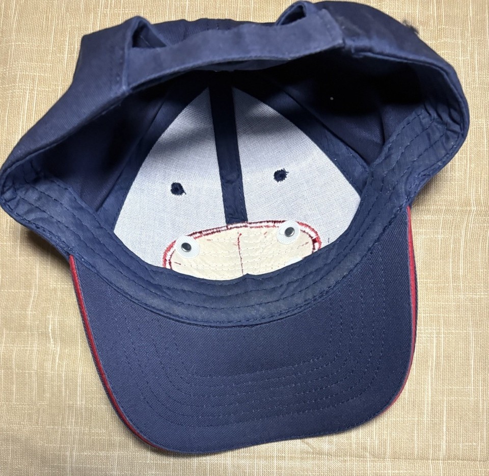 USA Est 1776 Eagle Baseball Cap Blue Hat Metal Plate Patriotic | eBay