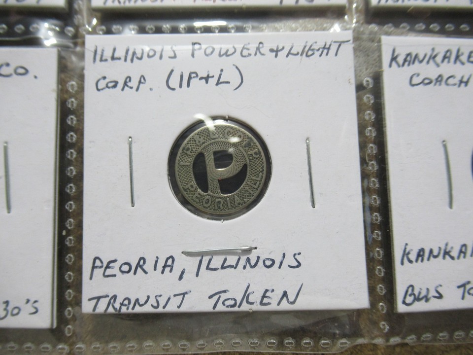20 Vintage Illinois Transit Tokens Chicago CTA Evanston Aurora 1920–40s ...
