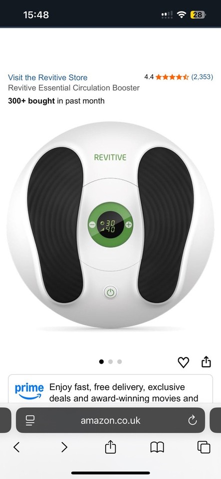 Revitive Circulation Booster and Essential Foot Leg Massager for Pain ...