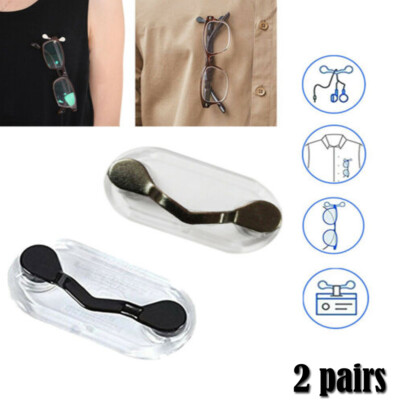 Magnetic Eye Glass Holder Spectacle Sunglasses Clip Badge Hang Magnet ...
