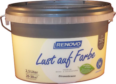 2,5L Renovo Lust auf Farbe, Zitronenbrause | eBay.de