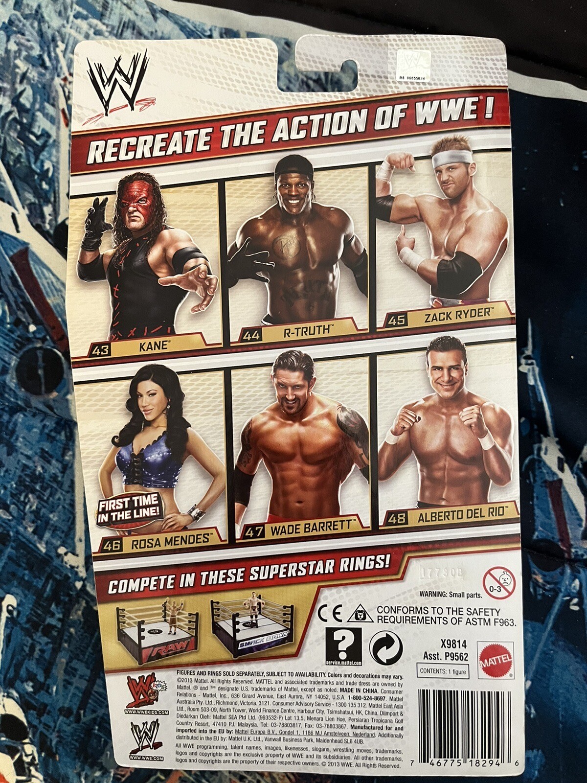 2013 WWE Rosa Mendes Figure #46 Wrestler Wrestling Action Mattel A20 ...